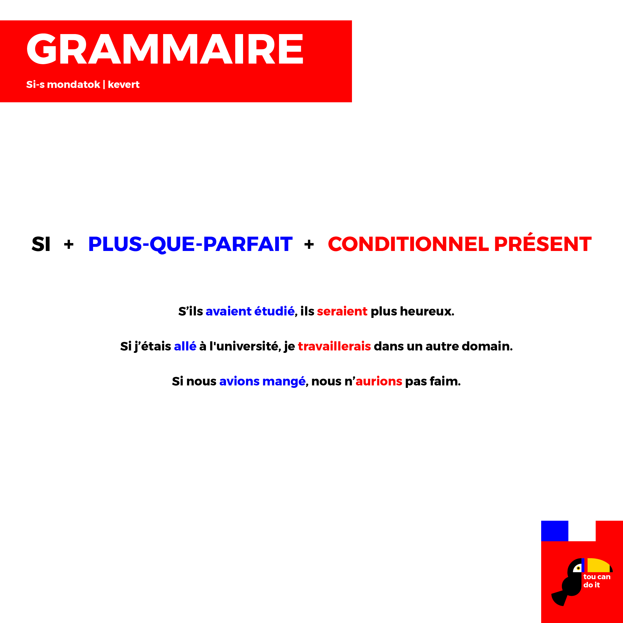 Francia feltételes mód (Le conditionnel) - Tou Can Do It - Francia nyelvtan